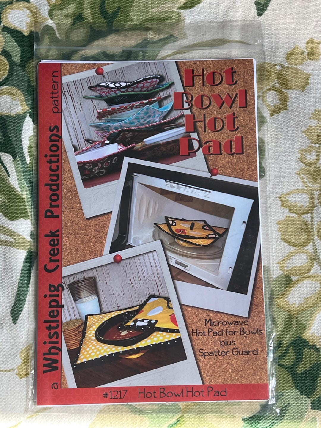 Hot Bowl Hot Pad Sewing PATTERN 1217 - Microwave Hot Pad for Bowls Plus ...
