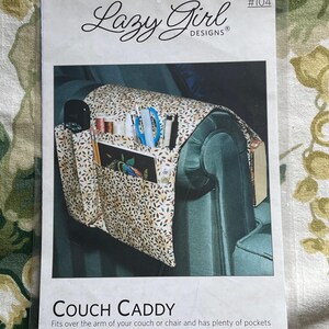 Lazy Girl Designs Couch Caddy Sewing PATTERN 104 - Etsy