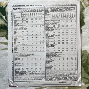 Mccall's Sewing PATTERN 5092 Misses Lined and Unlined Coats and ...