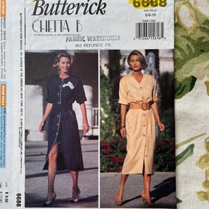 Butterick Sewing PATTERN 6688 Misses' Dress Size: 6-8-10 Bust 30.5-32.5 ...