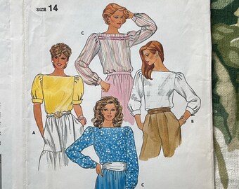 Butterick Sewing PATTERN 5538 Misses' Blouse Sizes: XS 3-4 to XL 16 ...