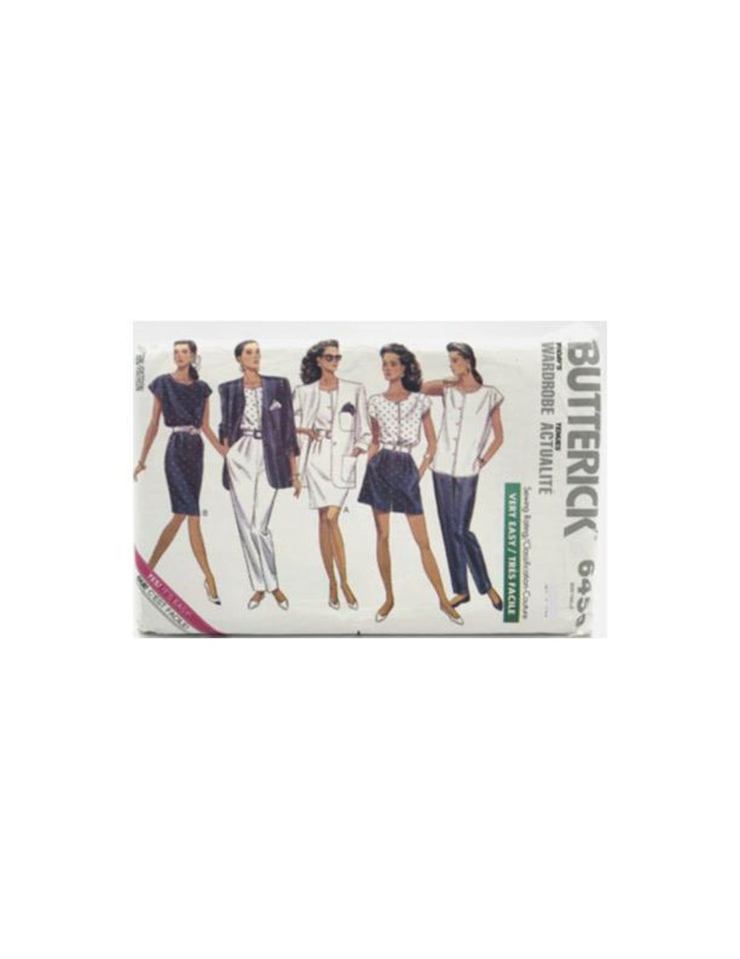 Butterick Sewing PATTERN 6450 Misses' Jacket, Top, Skirt, Shorts ...