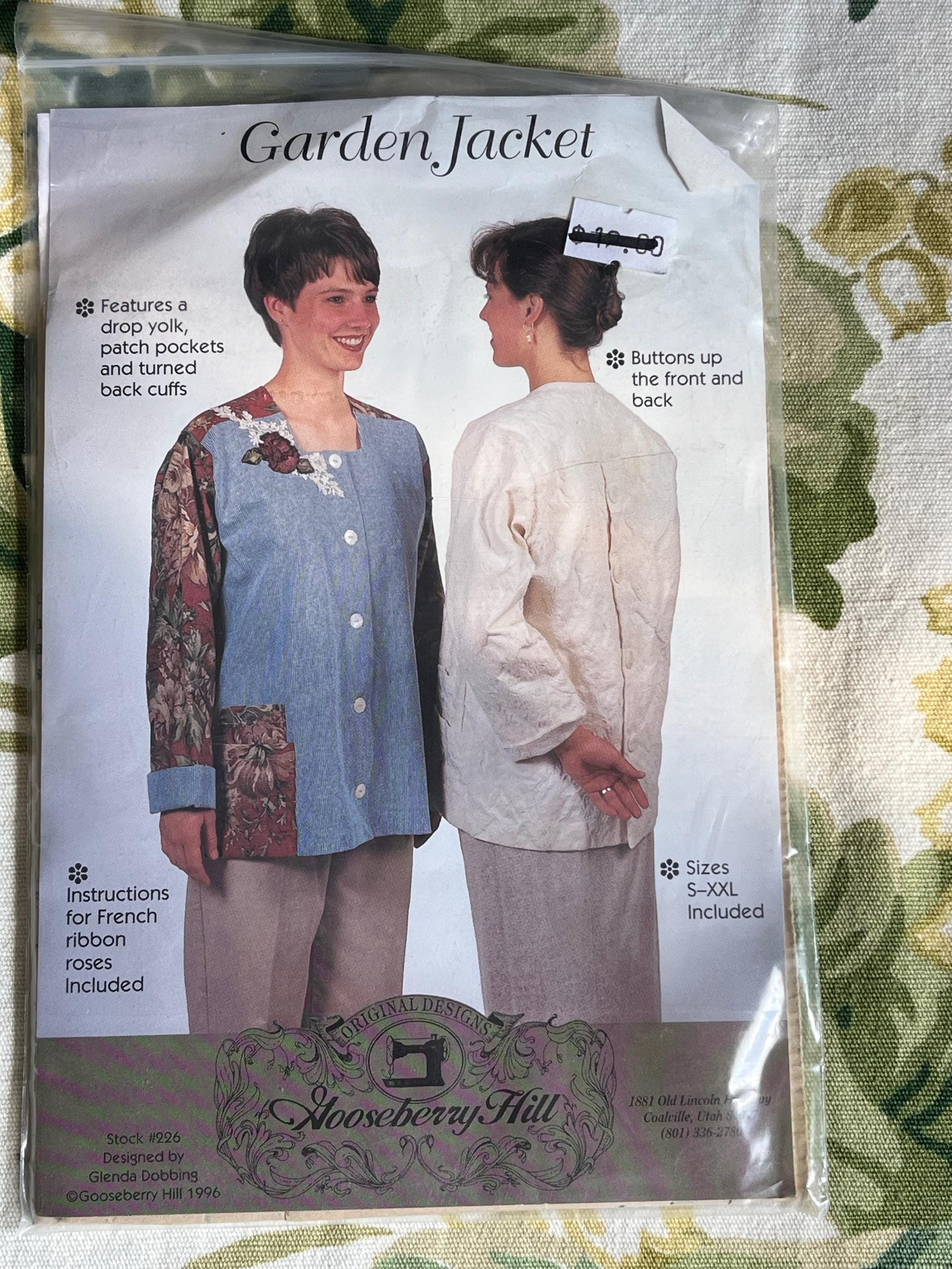 Garden Jacket Sewing PATTERN 226 - Gooseberry Hill - Sizes: S - XXL ...