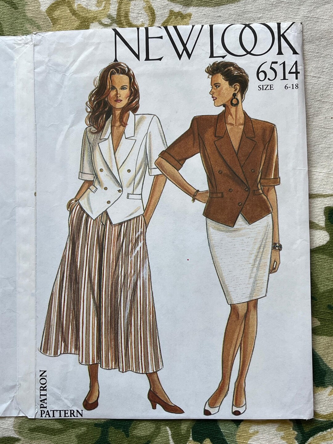 New Look Sewing PATTERN 6514 - Misses' Jacket, Skirt & Culottes Sizes 6 ...