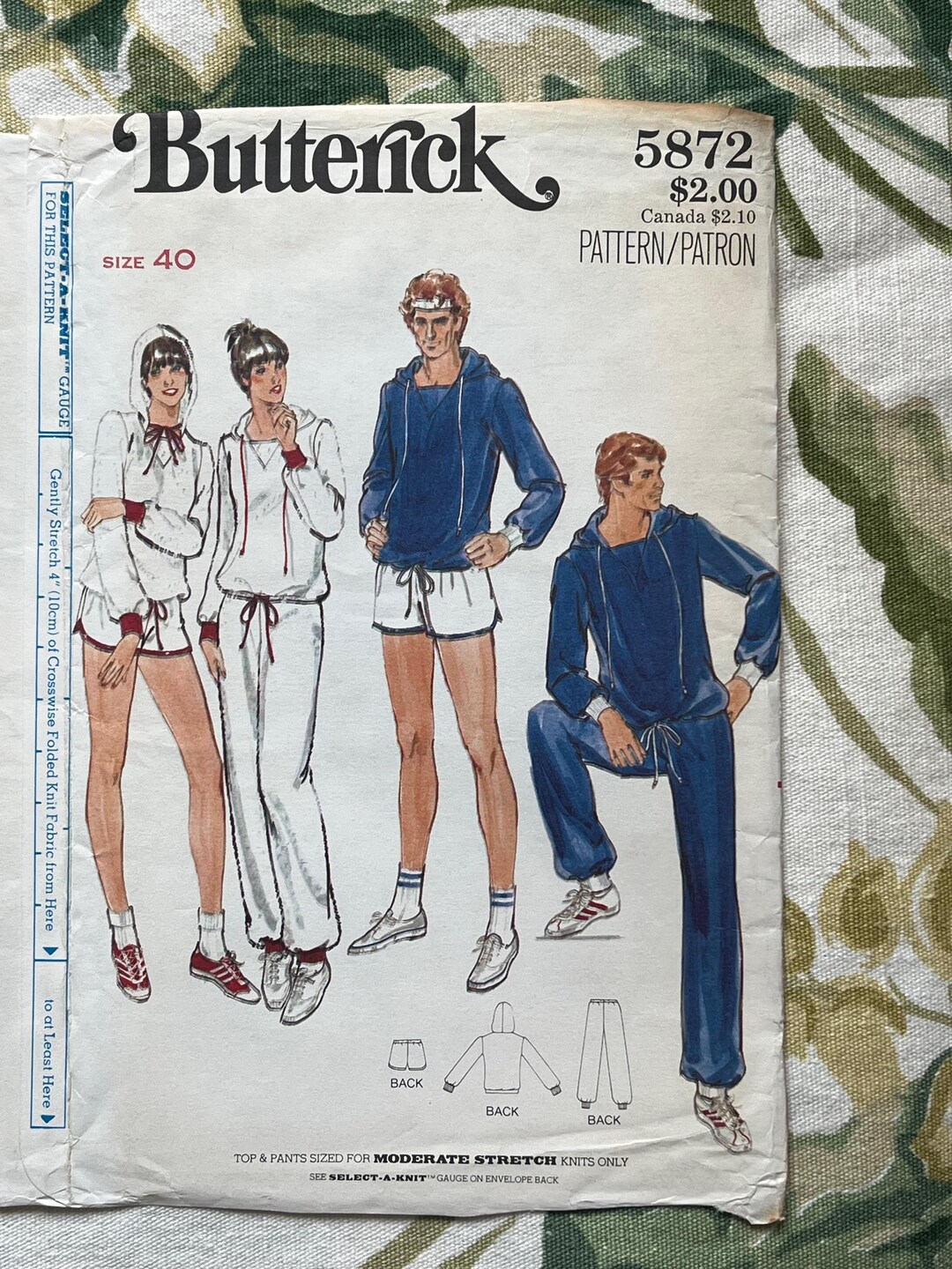 Butterick Sewing PATTERN 5872 Men's Top, Pants & Shorts Size: 40" Chest ...
