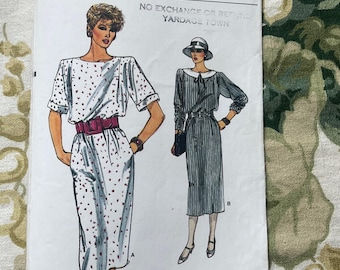 Vintage Vogue Sewing PATTERN 2446 Misses' Dress Sizes 12-14-16 Very ...