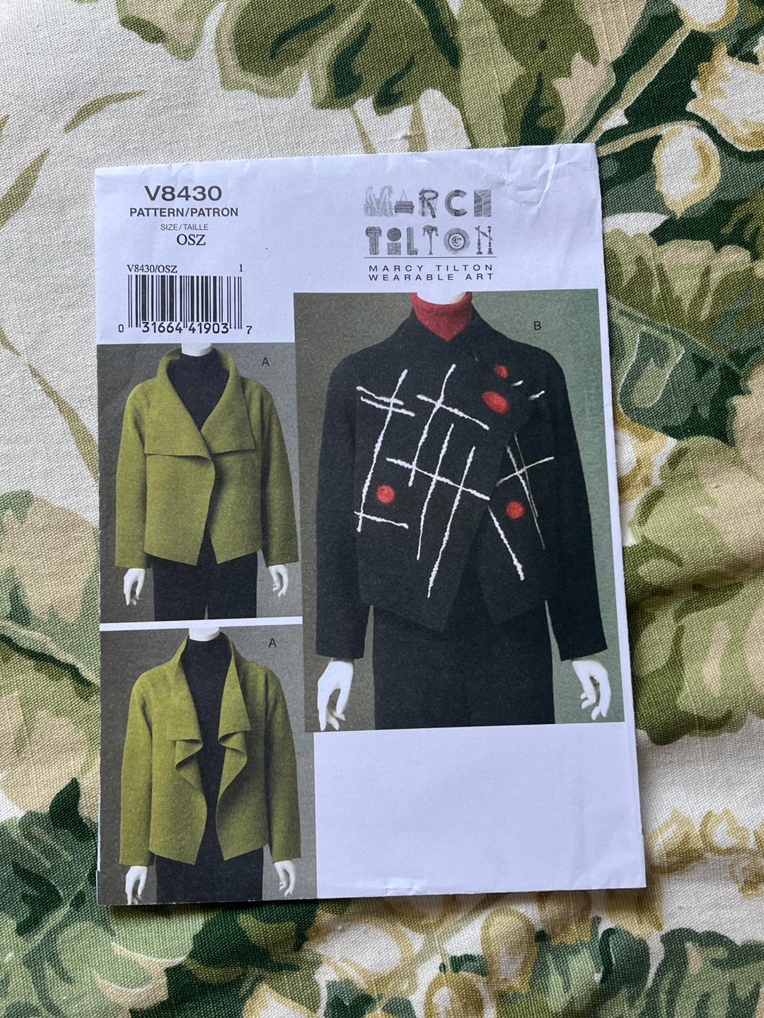 Vogue Sewing PATTERN 8430 Misses' Jacket Size: 8-22 Bust 31.5-44" Waist ...