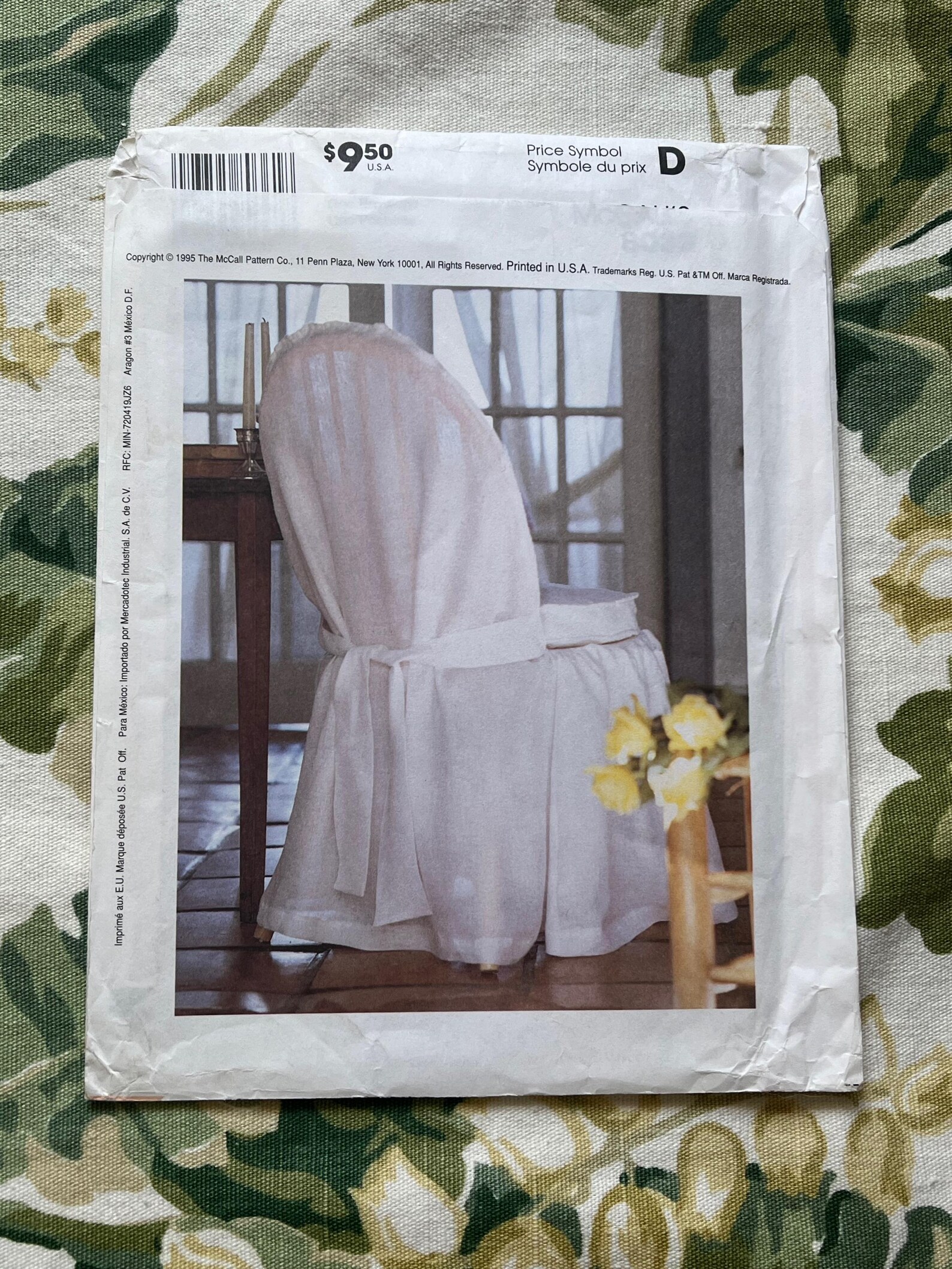 Mccall's Sewing PATTERN 8036 Six Styles of Chair Covers Mccall's Home ...