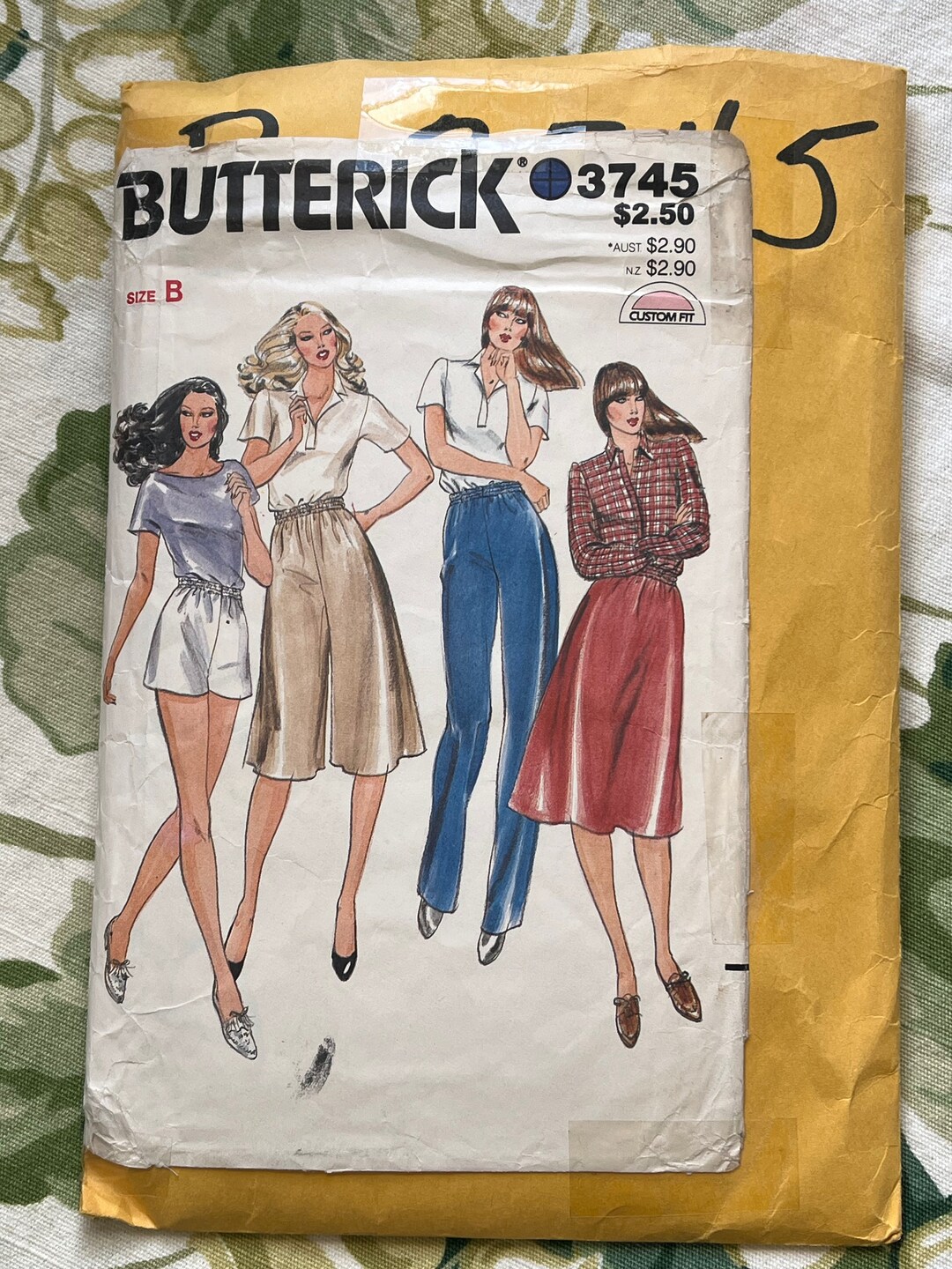 Vintage 1980s Butterick Sewing PATTERN 3745, Misses' Pants, Culottes ...