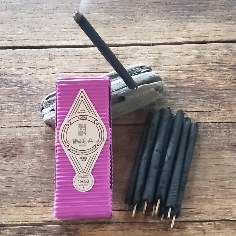 INCA AROMAS Roses Incense rosas Large Sticks 9 X 1h50m - Etsy