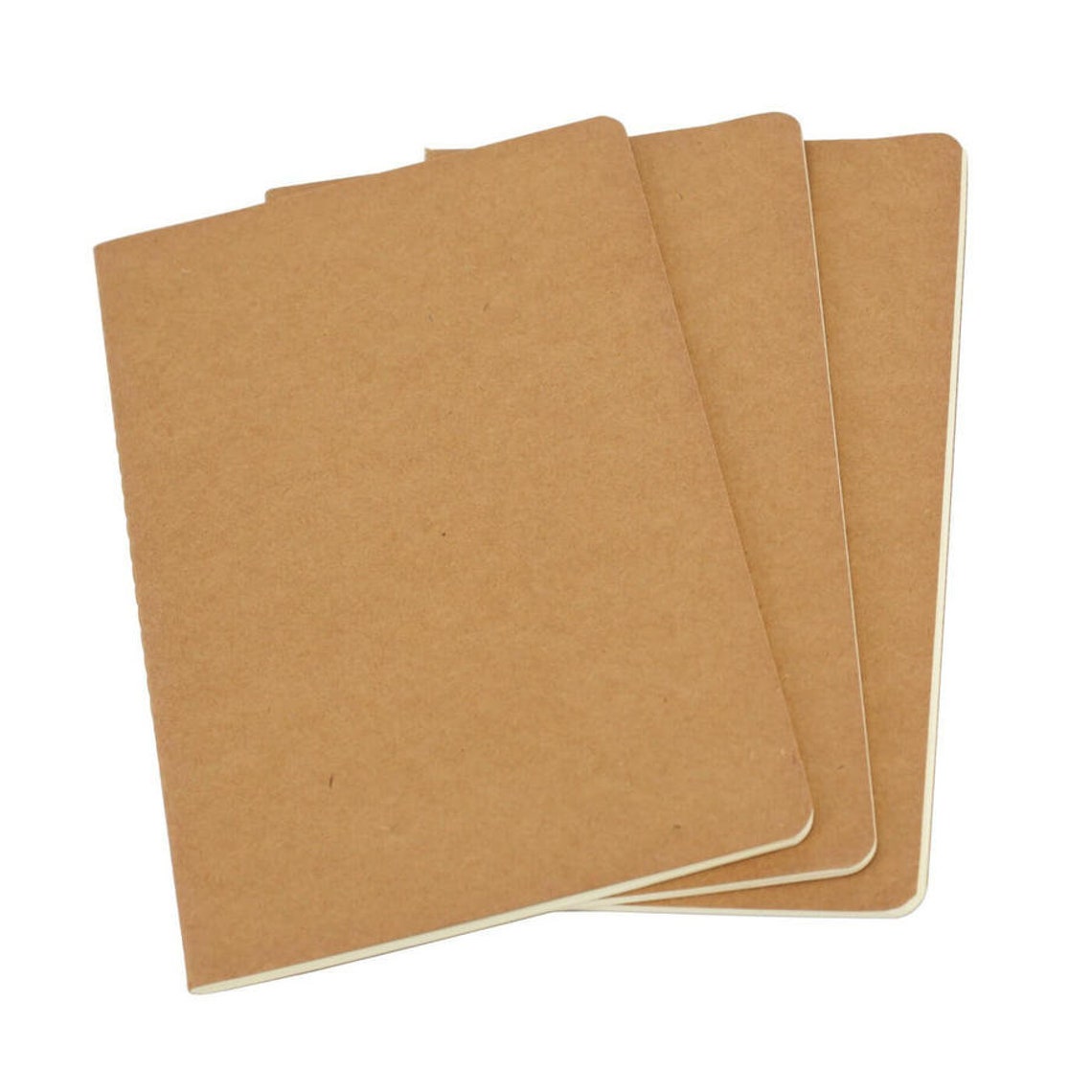 Set of 3 A5 Blank Notebook/travel Journal 5.5in X 8.25in, Total 90 ...