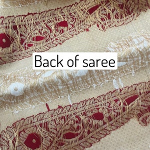 Assam Pure Muga Silk Saree | Natural Beige | Gold Zari | Handwoven ...