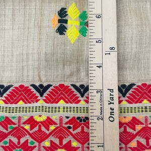 Assam Pure Muga Silk Saree | Natural Beige | Threadwork | Handwoven ...