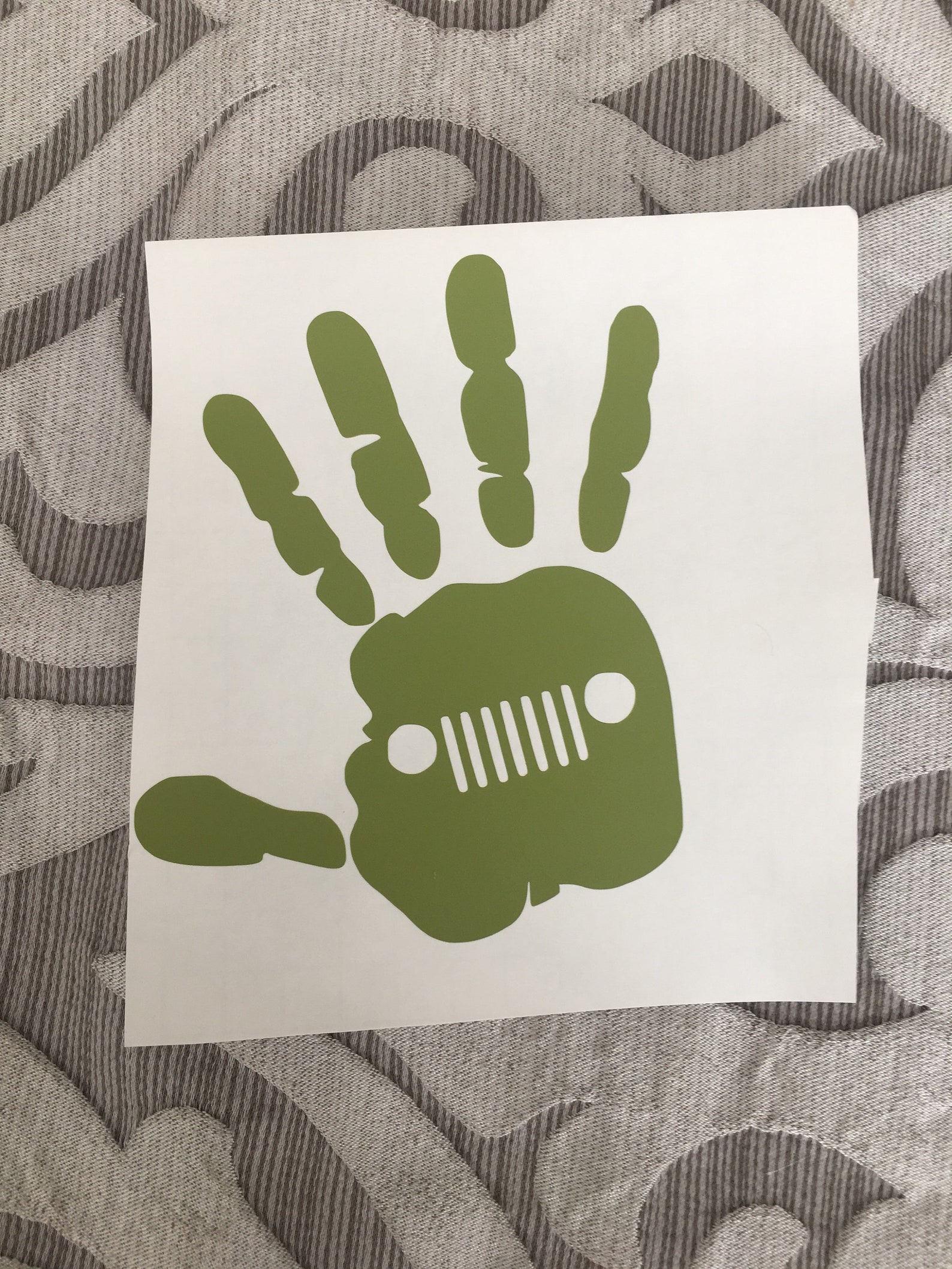 Jeep Handprint Vinyl Decal 5.5in | Etsy