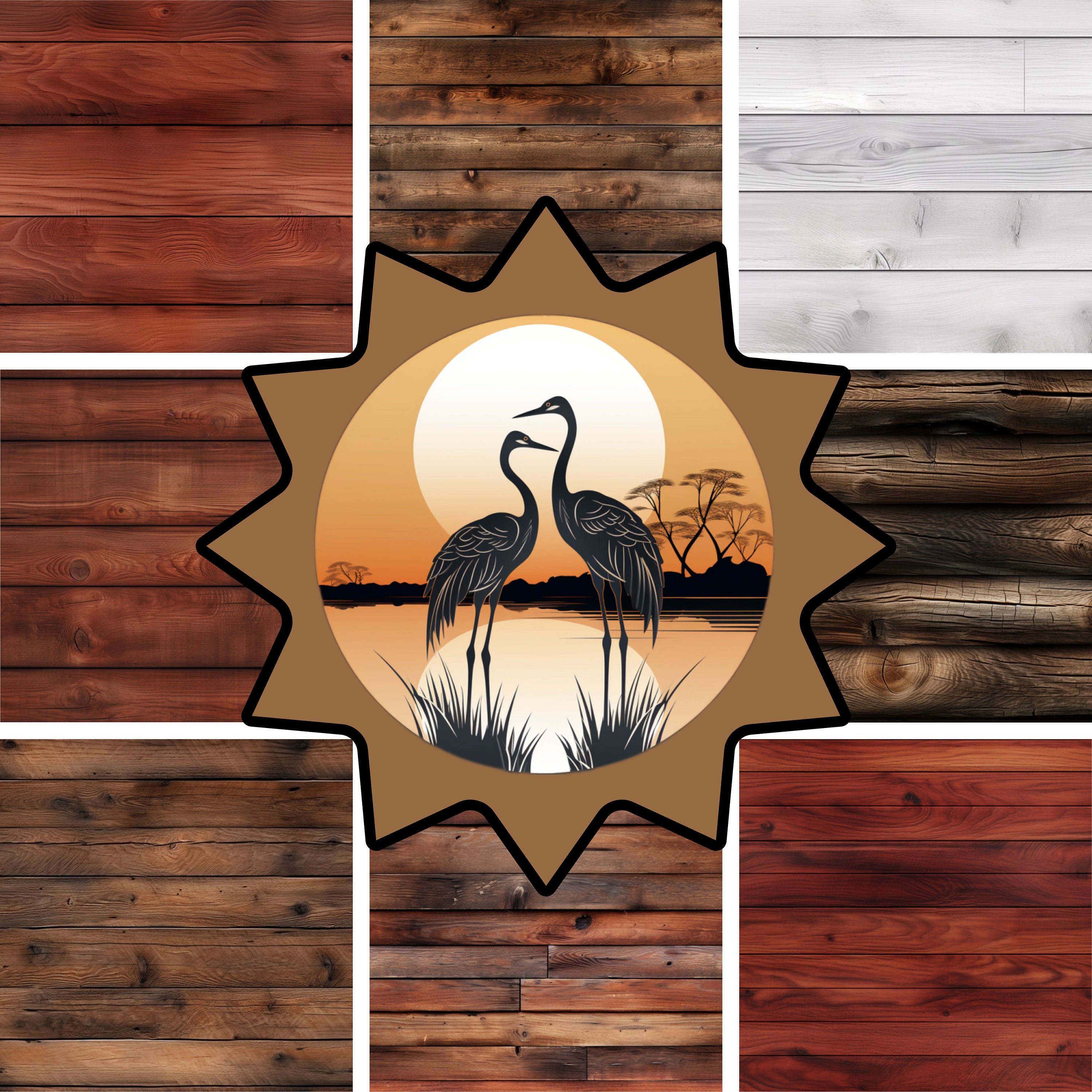 30 Wood Plank Digital Paper, Seamless Rustic Wood Digital Paper ...