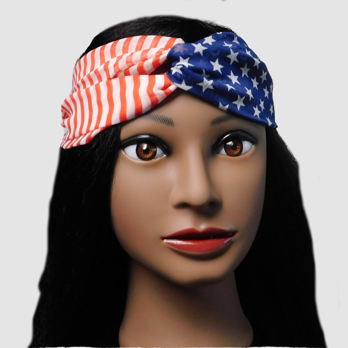 American Flag Headband Twisted USA Headband Patriotic Head - Etsy
