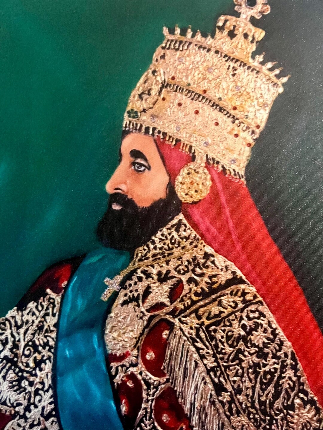 18” X 24” Ripkitty X Fawaz Arts Drawing Limited Print “haile Selassie ...