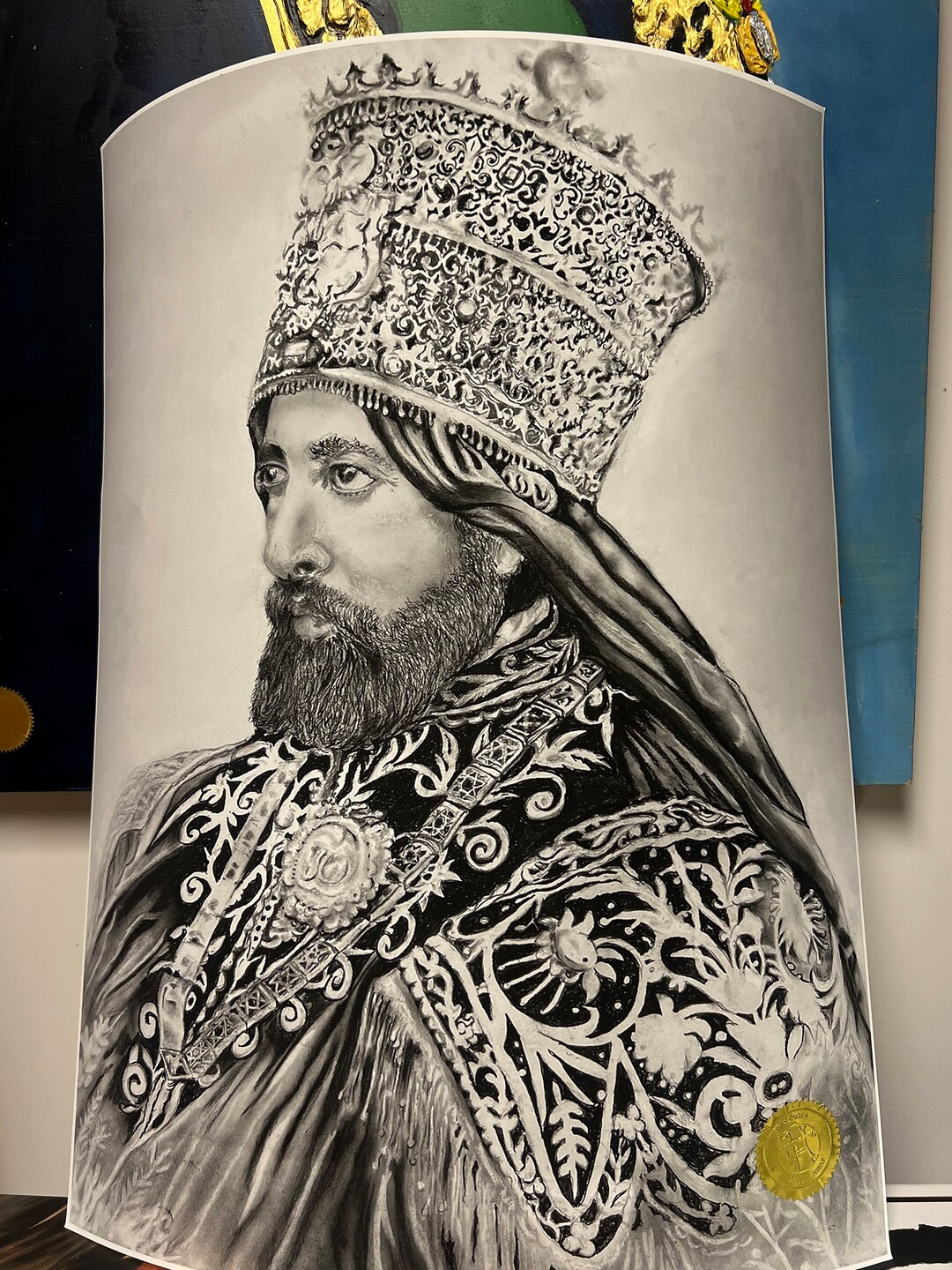18” X 24” Fawaz Drawing Limited Print “haile Selassie” Art - Etsy