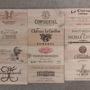 12 X Wine Box End Panels. Wooden. Crate, Side, Plaque. Decoration. Home ...