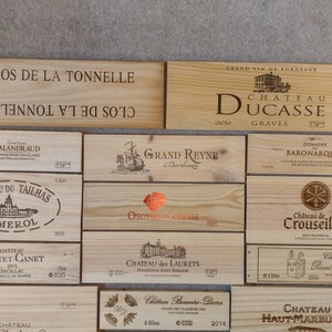 18 X Wine Box End Panels. Mosaic, Wooden, Crate, Side, Plaque ...