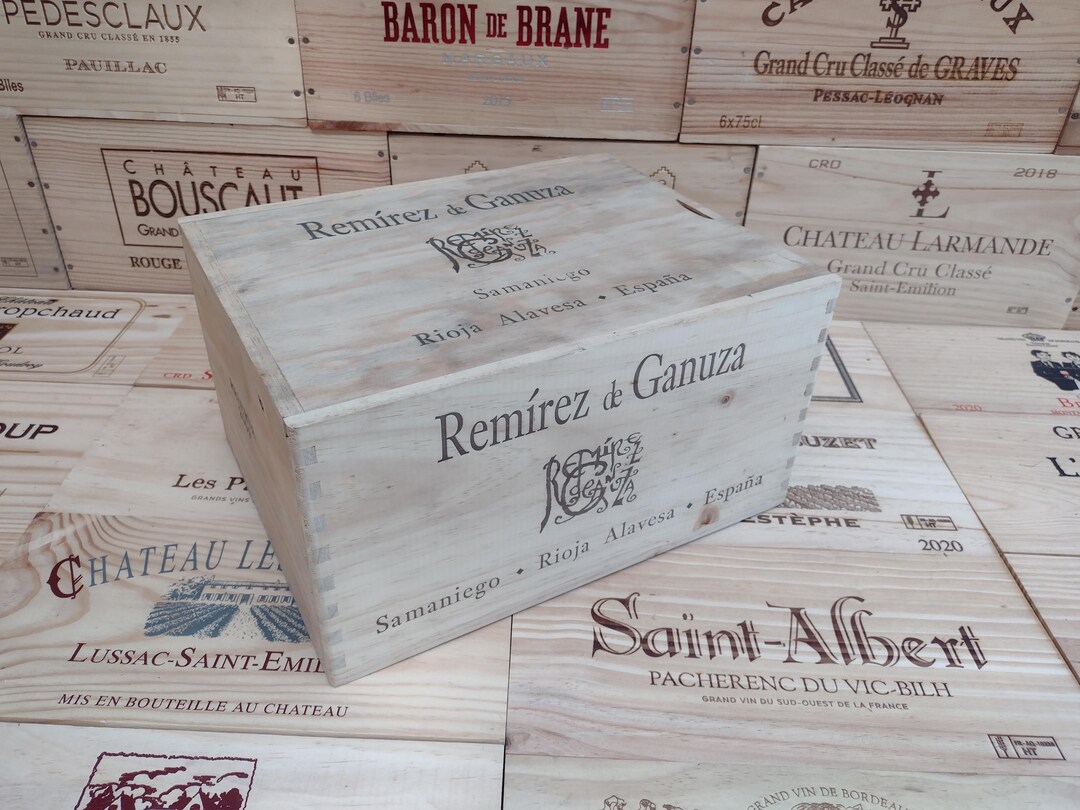Wooden Wine Box / Crate With Lid ~ Remirez De Ganuza, Rioja, Spain ...