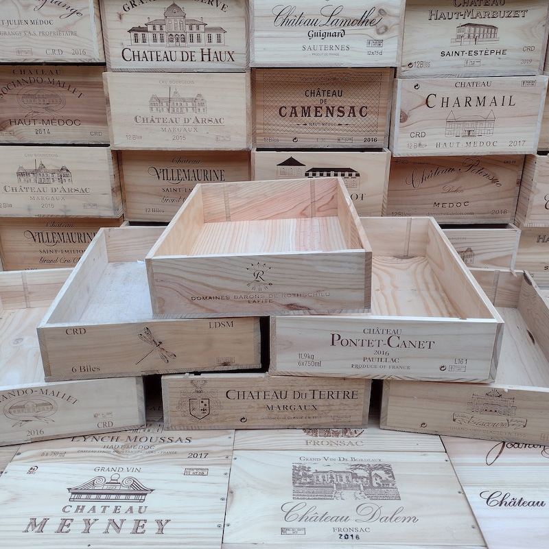 Wooden Crates Wide - Etsy UK