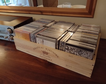 CD Storage Box fully Built Wooden Storage Crate to Fit Ikea Kallax ...