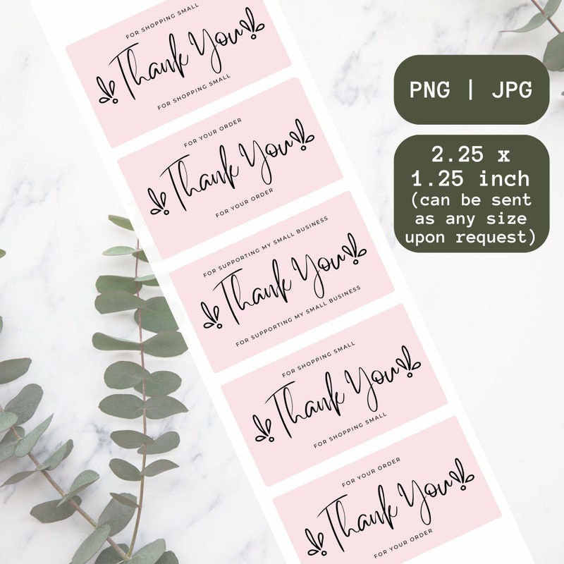 Thank You Stickers Business - Etsy