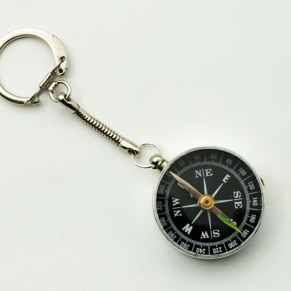 Compass Key Chain - Etsy