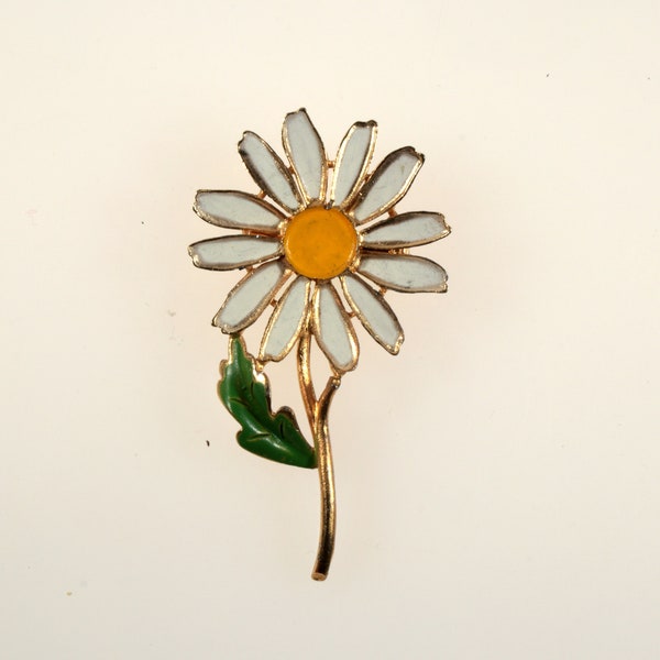 Wilted Daisy Enamel Pin - Etsy