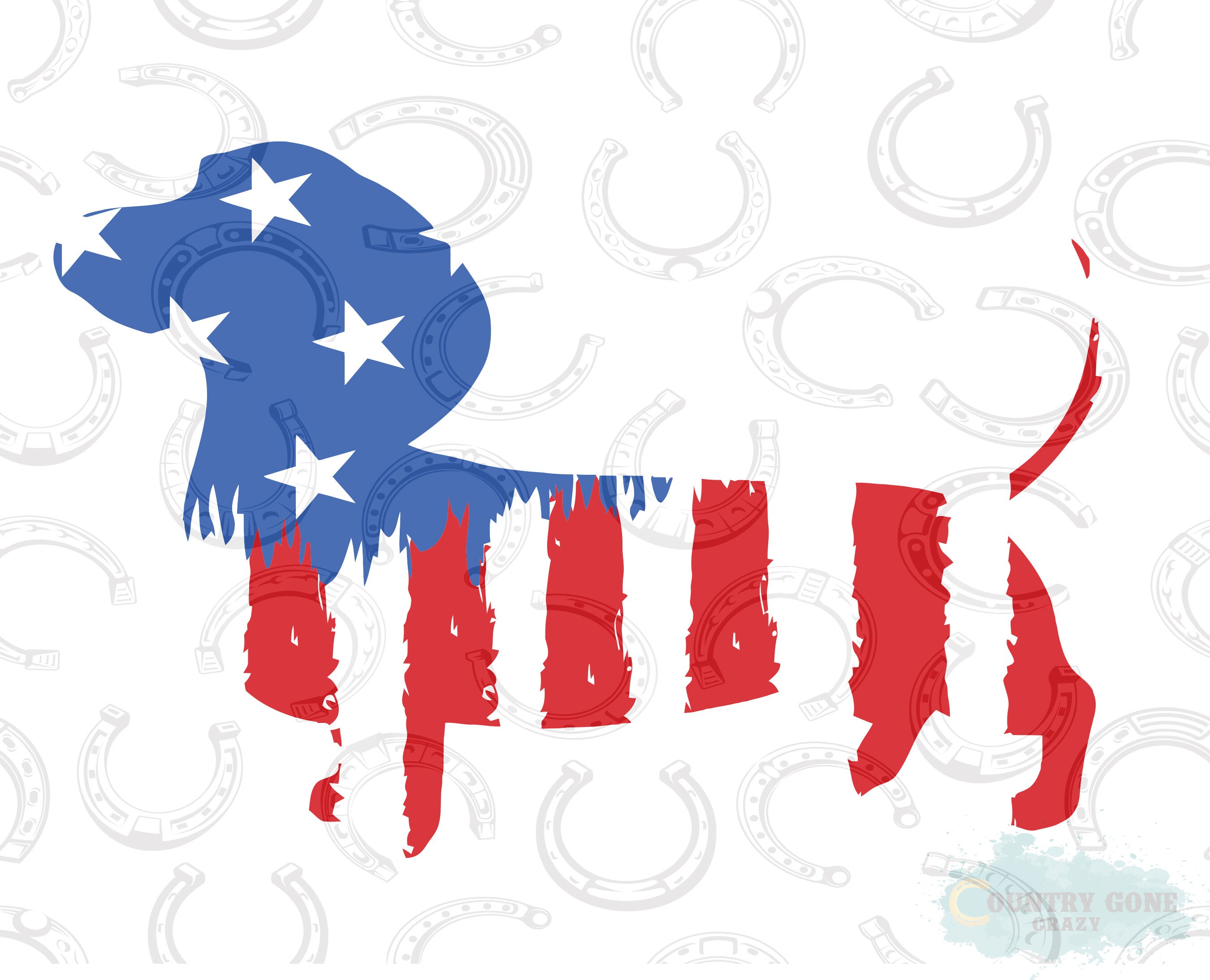 American Flag Dachshund Weenie Dog Heat Transfer for | Etsy