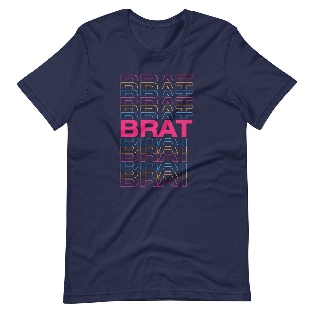 Brat Multi-Color T-Shirt Brat Clothes Gift for Brat Brat | Etsy