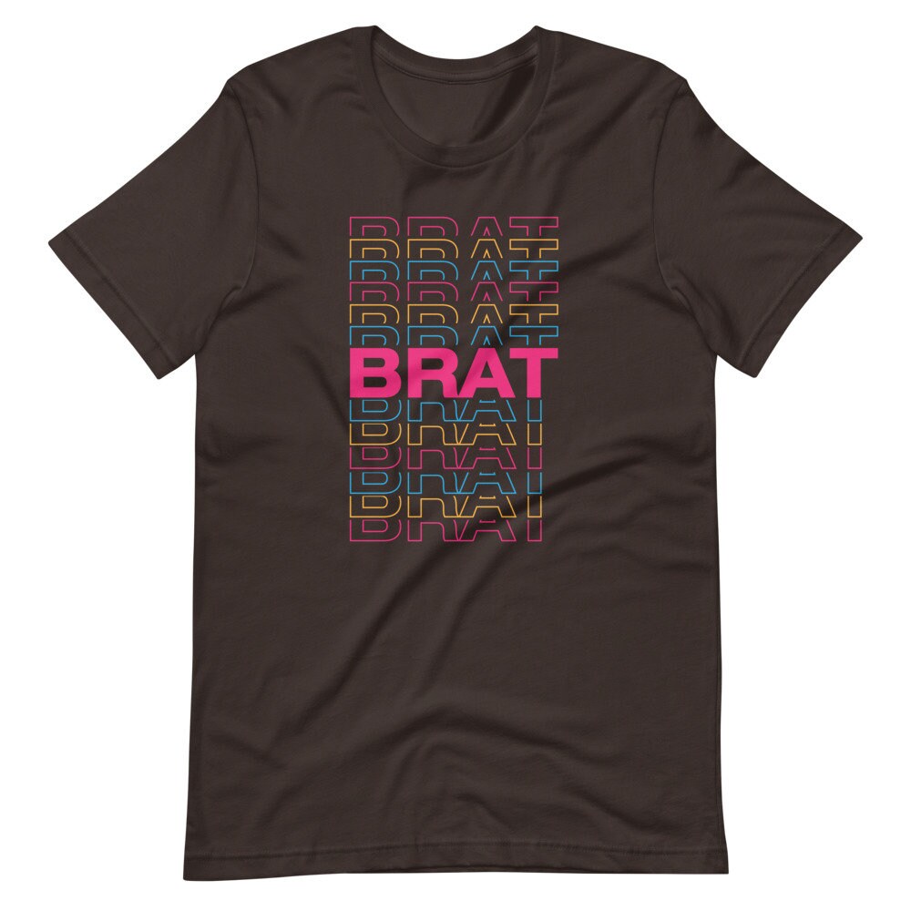 Brat Multi-Color T-Shirt Brat Clothes Gift for Brat Brat | Etsy
