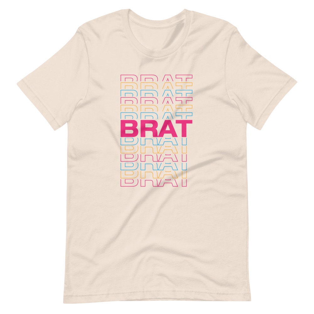 Brat Multi-Color T-Shirt Brat Clothes Gift for Brat Brat | Etsy