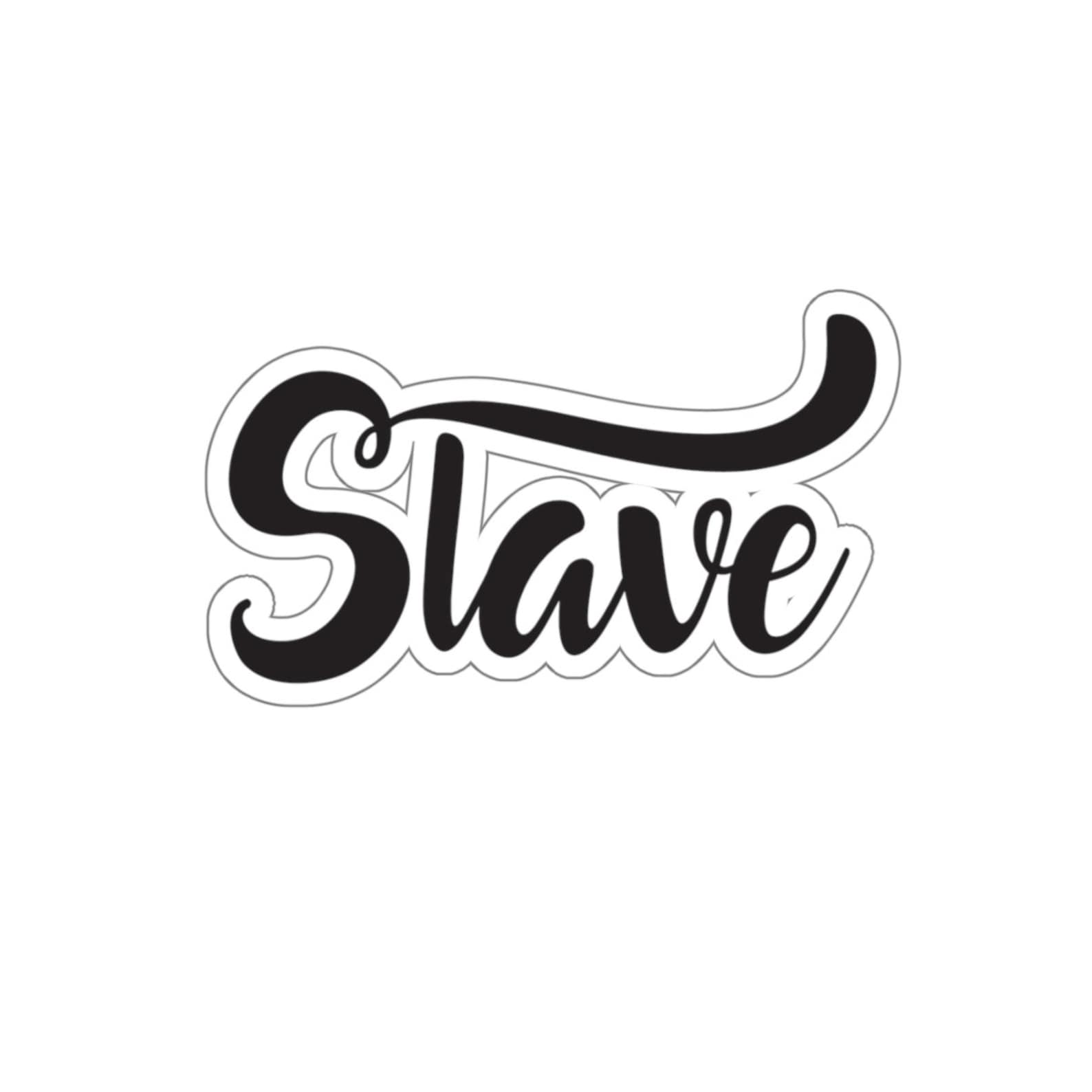 Slave Sticker BDSM Submissive Accessory Fetish Gift Kinky | Etsy
