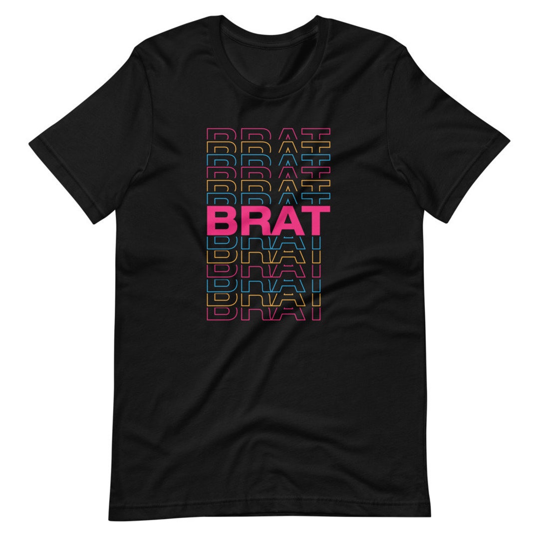 Brat Multi-color T-shirt, Brat Clothes, Gift for Brat, Brat Shirt ...