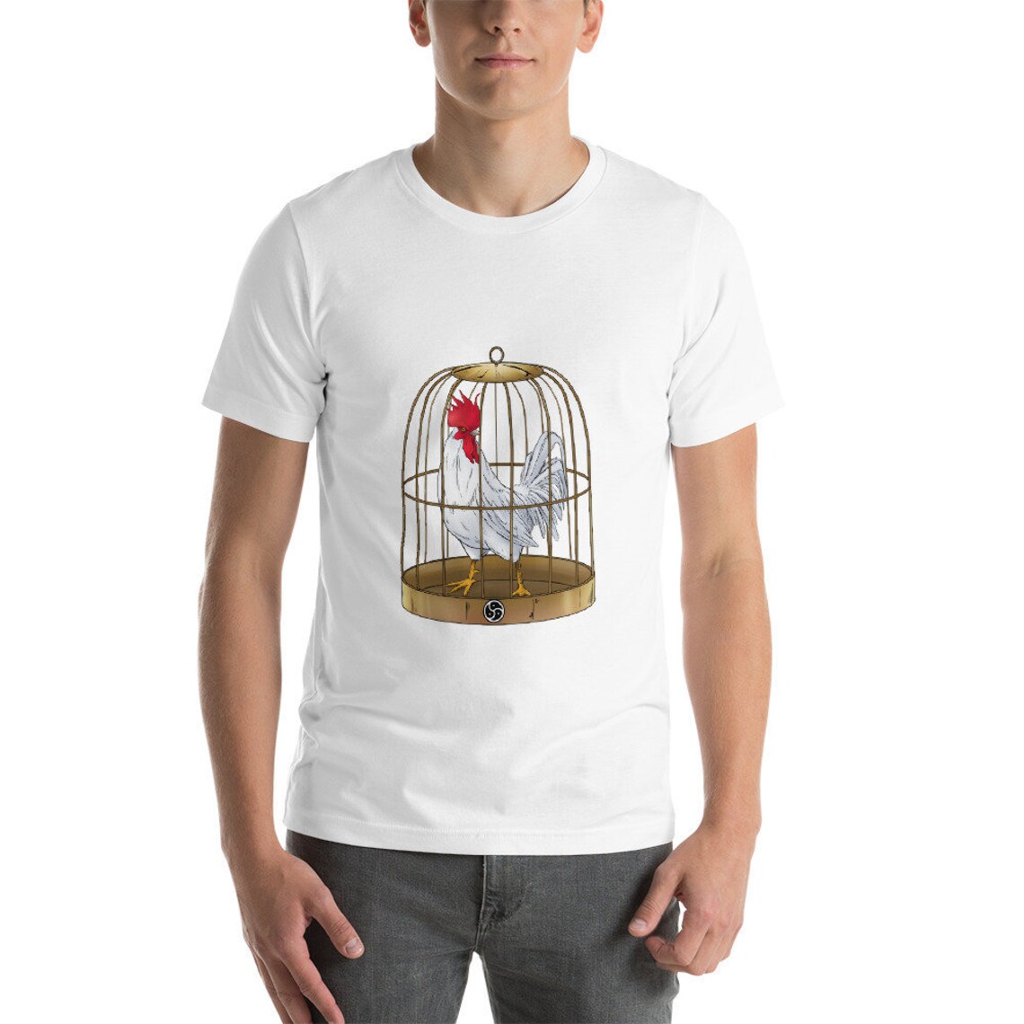 Caged Cock Shirt Male Chastity Bdsm Cuckold Cuck Clothes Etsy