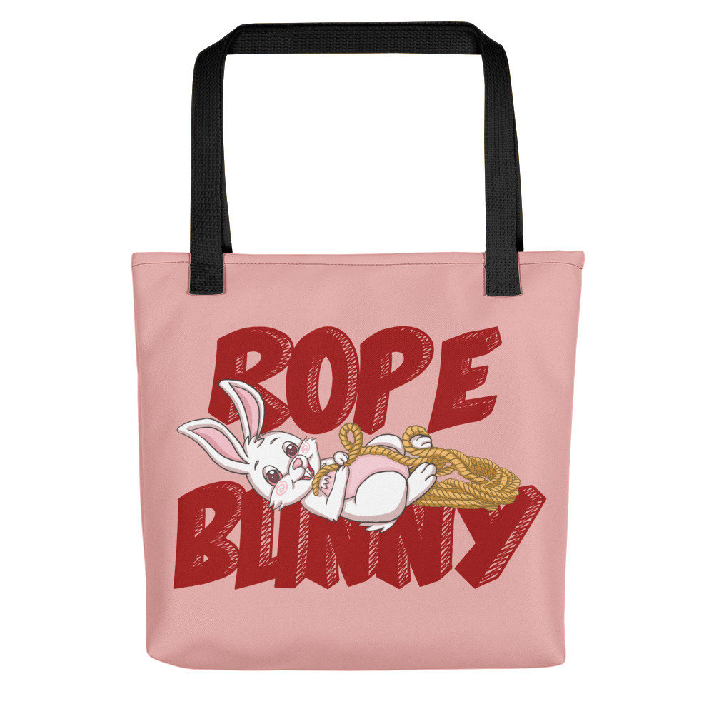 Rope Bunny Tote Bag Shibari Gift for Her Rope Bunny Bottom Pink Red ...