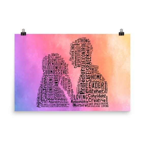 Submissive Dominant Poster BDSM BDSM Wall Decor Gift for | Etsy