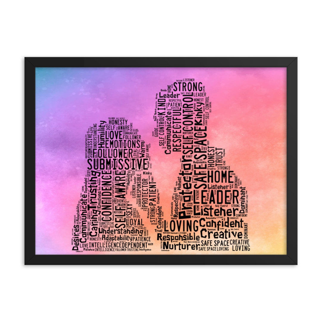 Submissive Dominant Poster, BDSM Art, Christmas Gift, Birthday, Gift ...