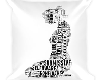 Kneeling Submissive Sticker, BDSM, Submissive, Kinky Stationery ...