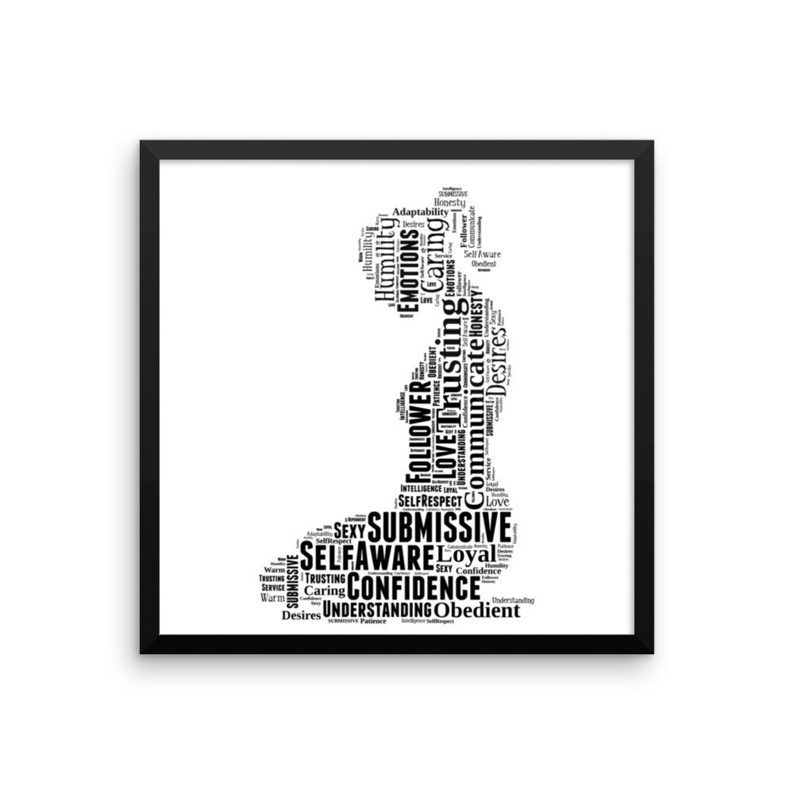 Submissive Poster, BDSM Art, DDLG, Gift for Submissive, Home Decor ...