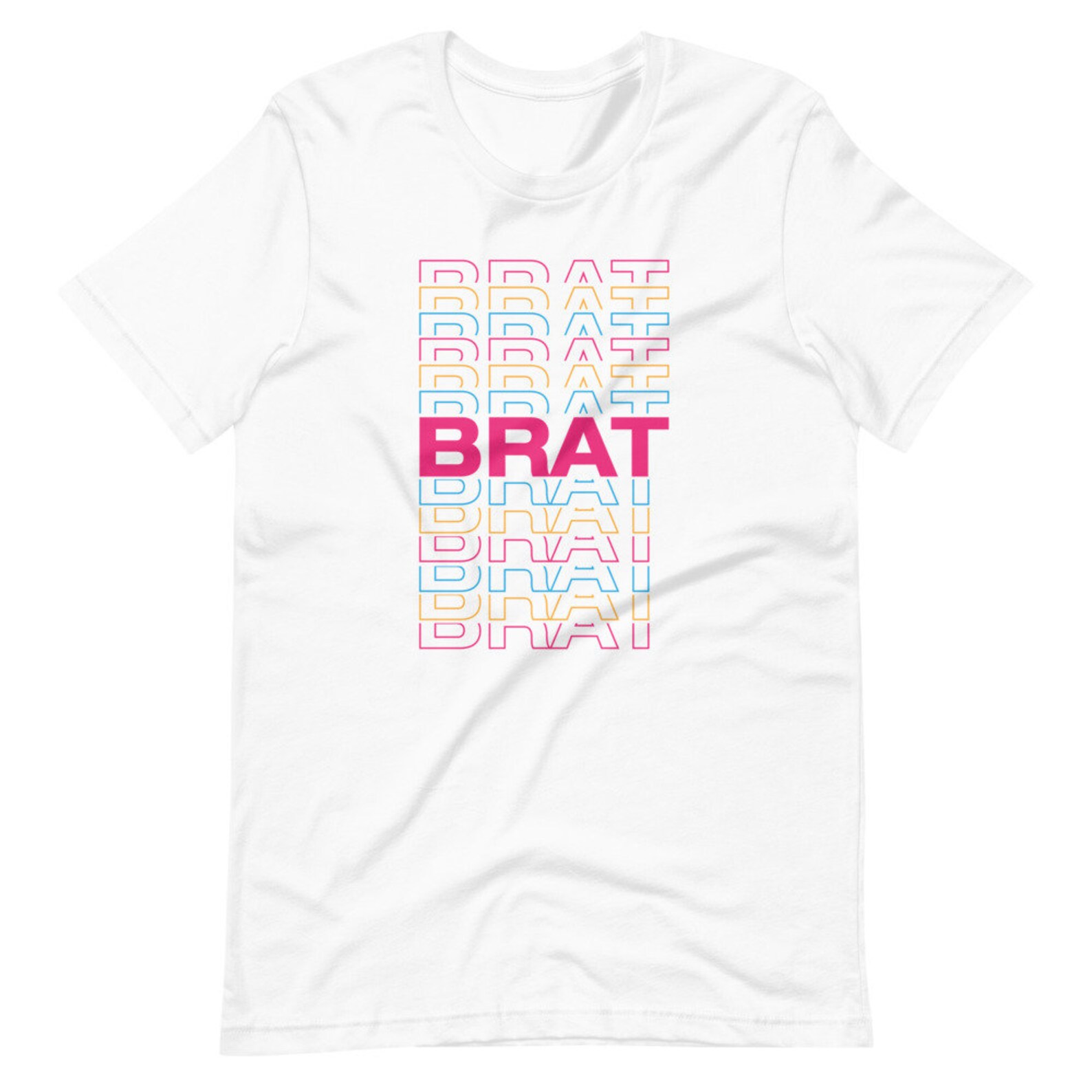Brat Multi-color T-shirt Brat Clothes Gift for Brat Brat - Etsy