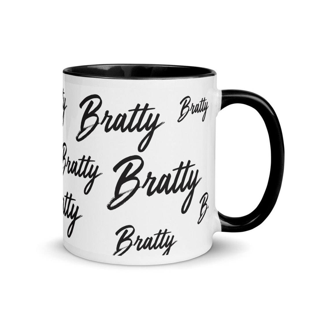 Bratty Mug con Inside Colors Brat Cup Gift for Brat - Etsy España