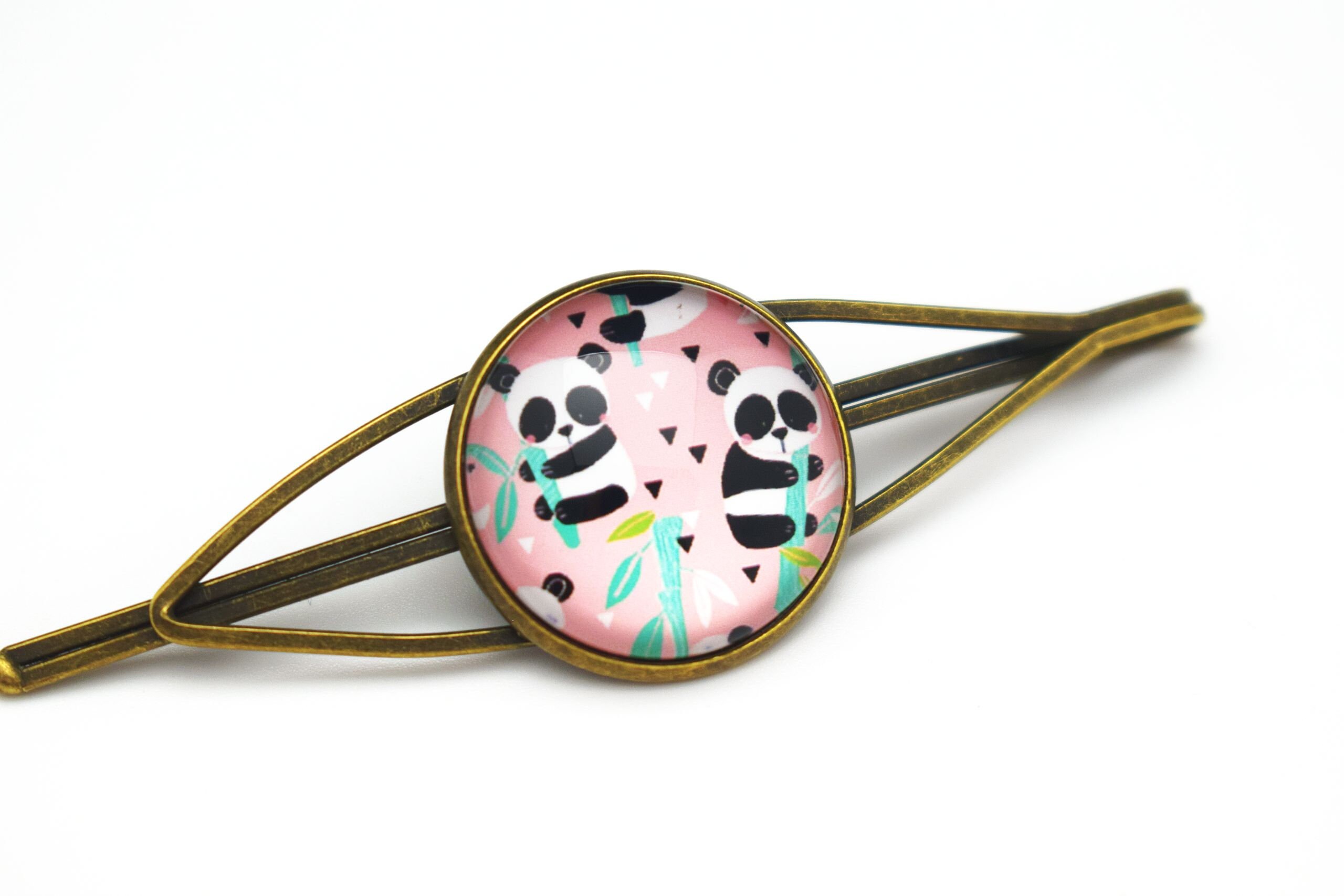 Panda Hair Clip Panda Hair Accessories - Etsy