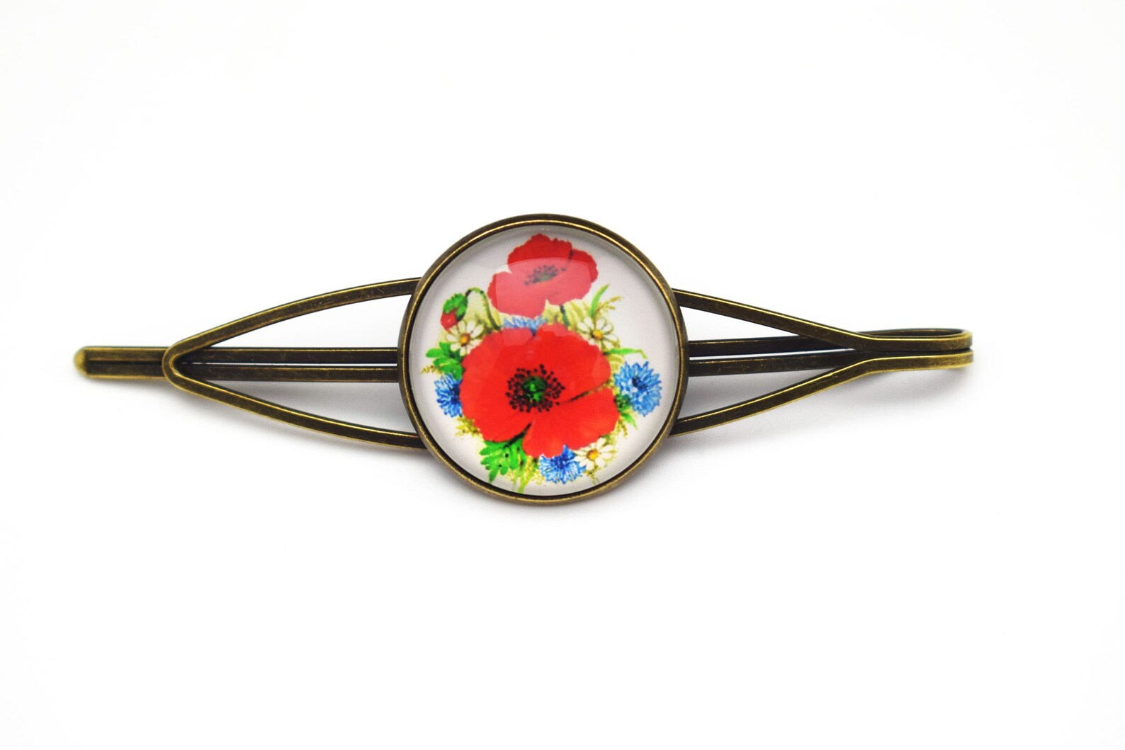Poppy Hair Slide Red Hair Accessories - Etsy