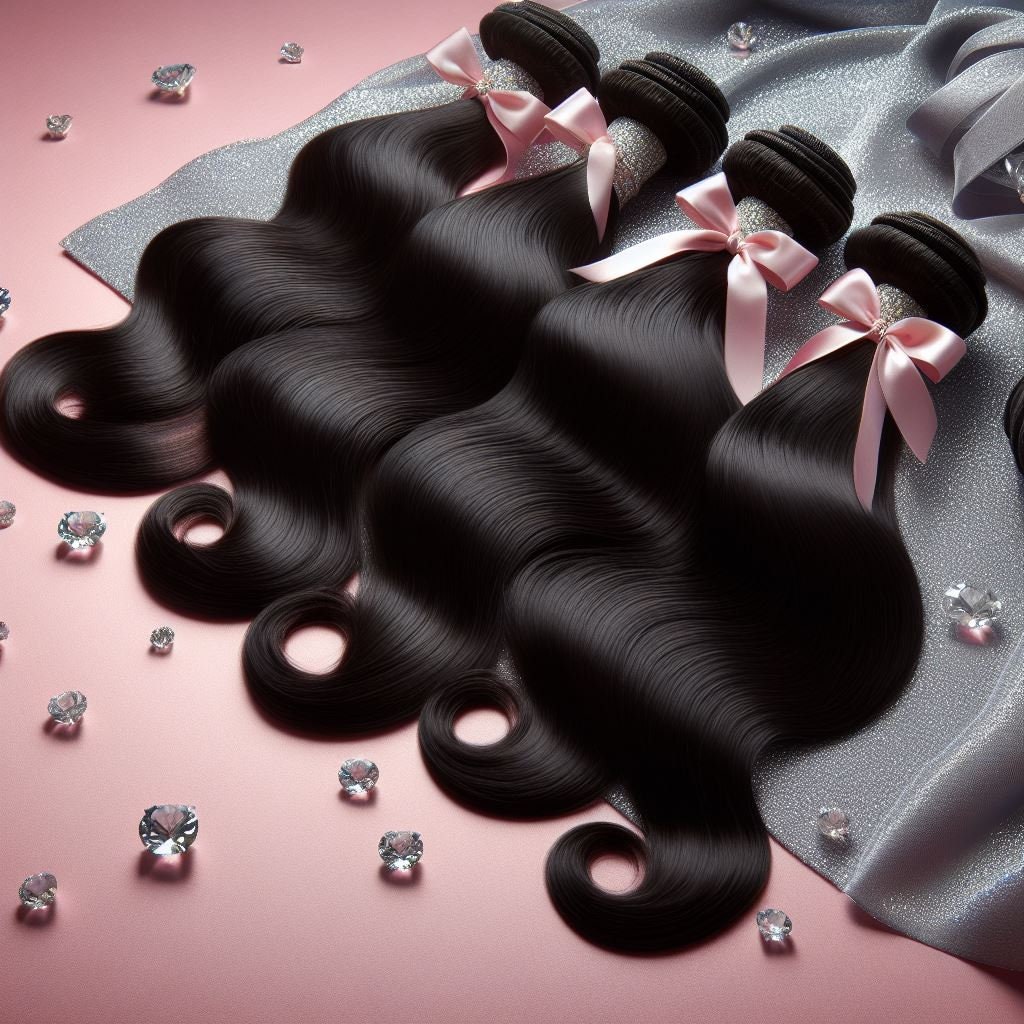 18 Raw Hair Bundle Stock Photos Beauty Hair Bundles Frontal Body Wave ...