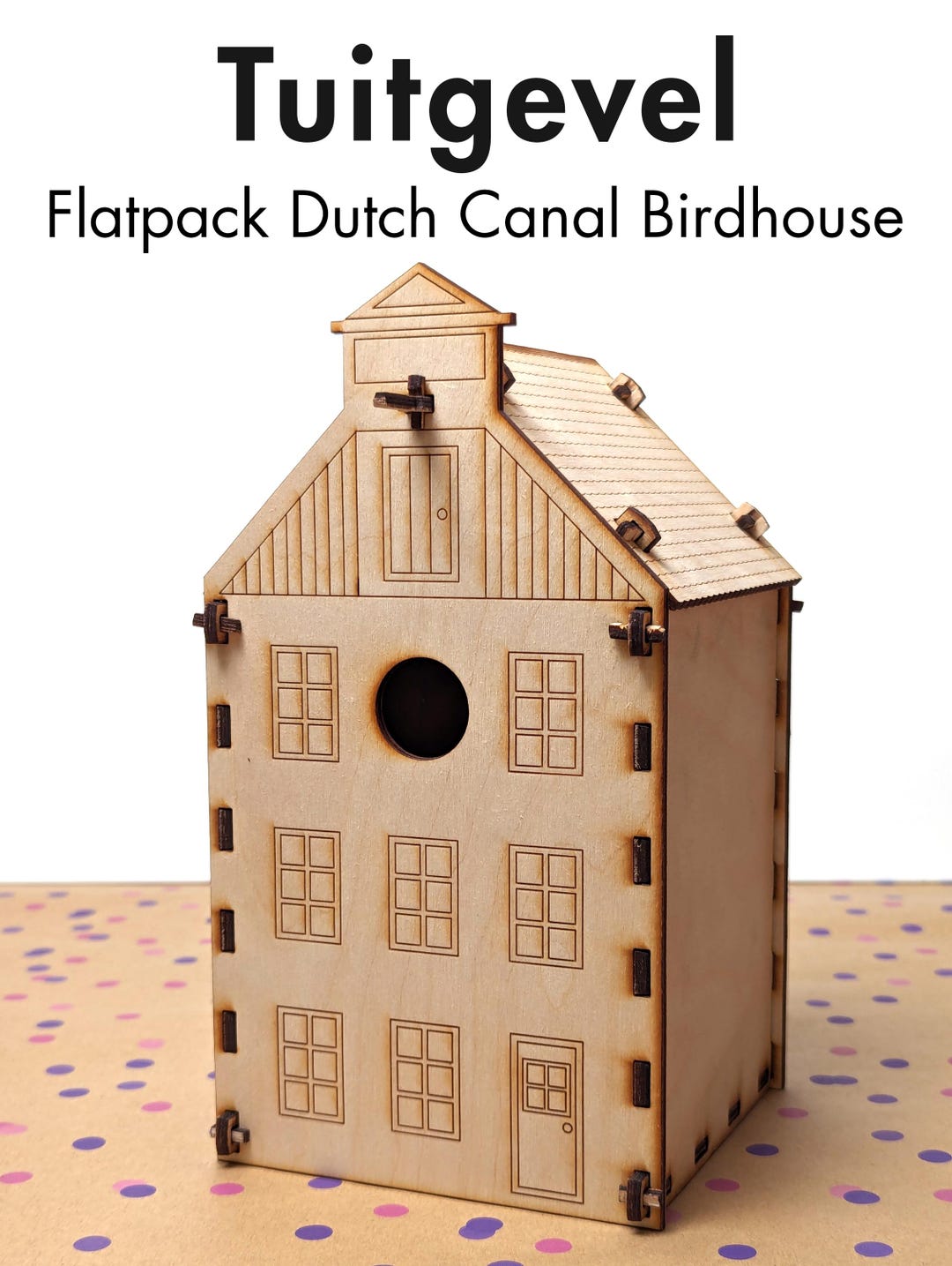 Birdhouse "tuitgevel" Dutch Gable Laser Cutting File (4mm) - Etsy