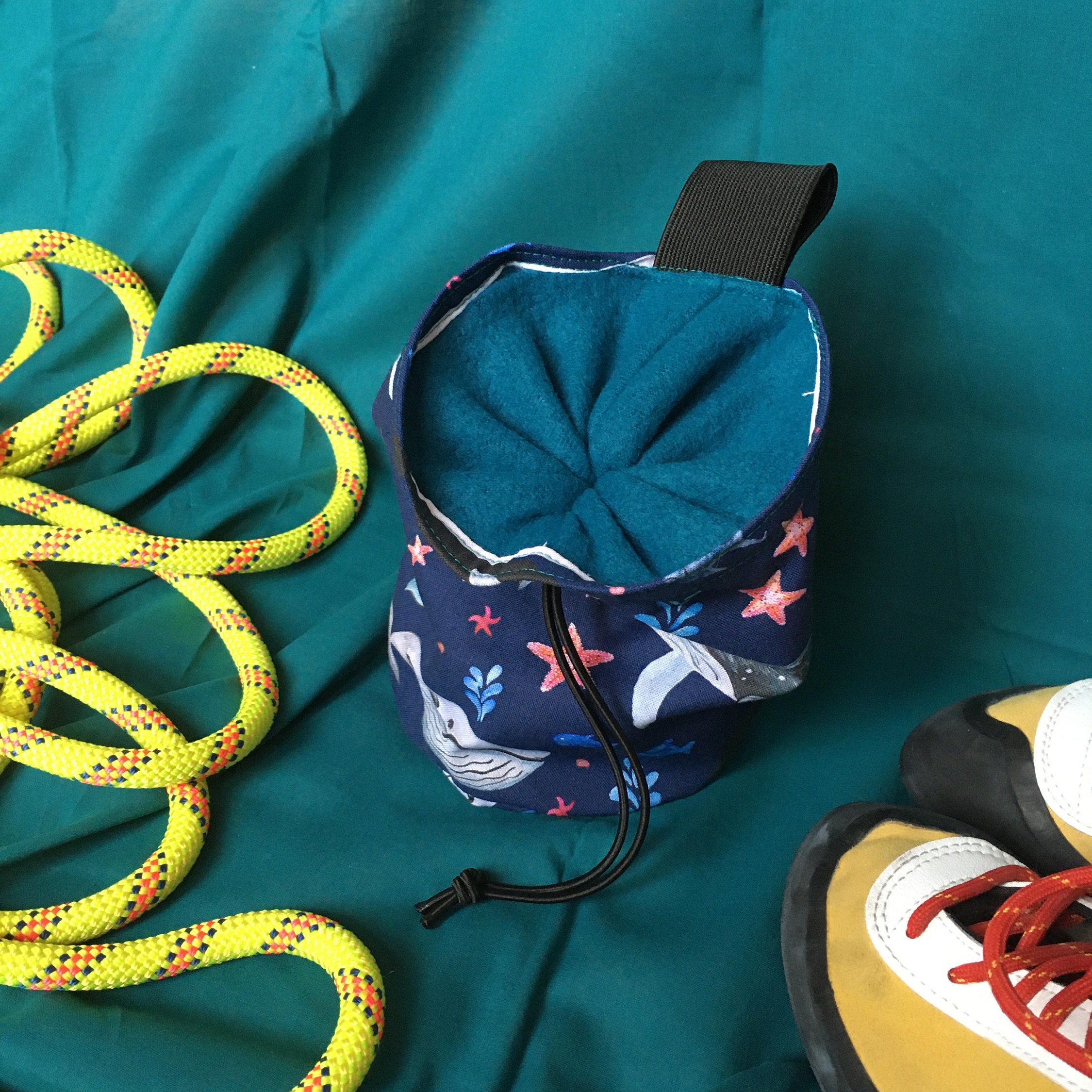 Whales Chalk Bag: Ocean Themed for Climbing and Bouldering - Etsy