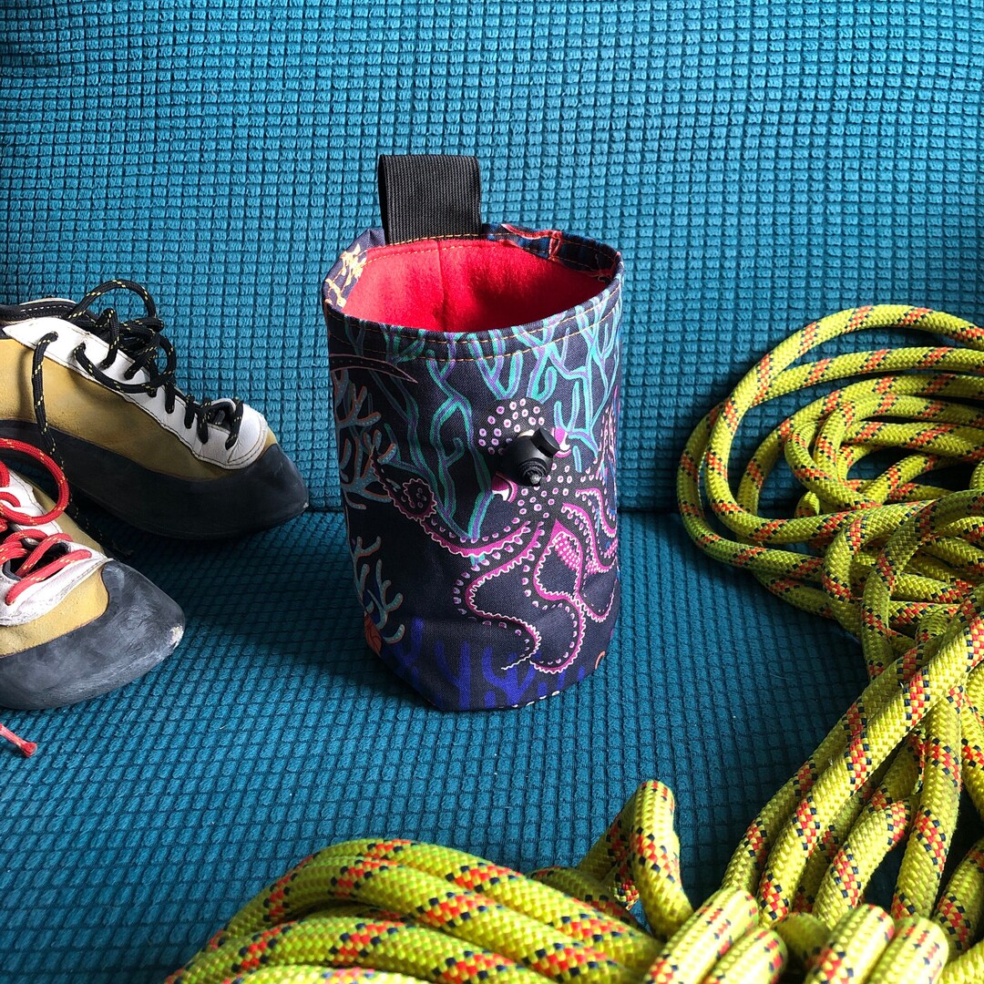 Octopus/jellyfish Chalk Bag: Under the Sea Chalk Bag for Climbing and ...